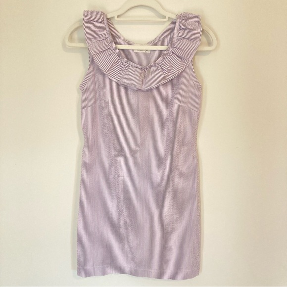 Rysa Ruth | Dresses | Girls Rysa Ruth Purple White Stripe Seersucker ...